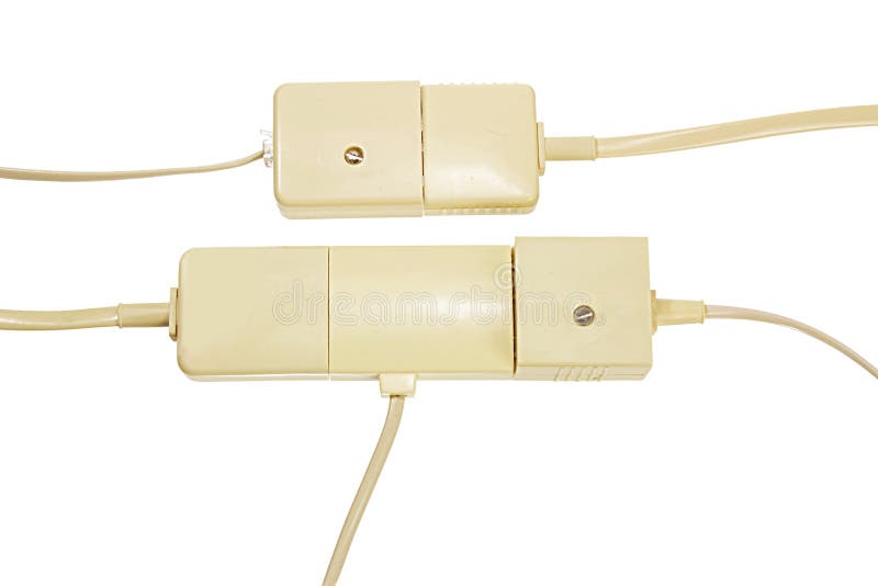 Telephone Plugs and Sockets Stock Photo - Image of telephone ...