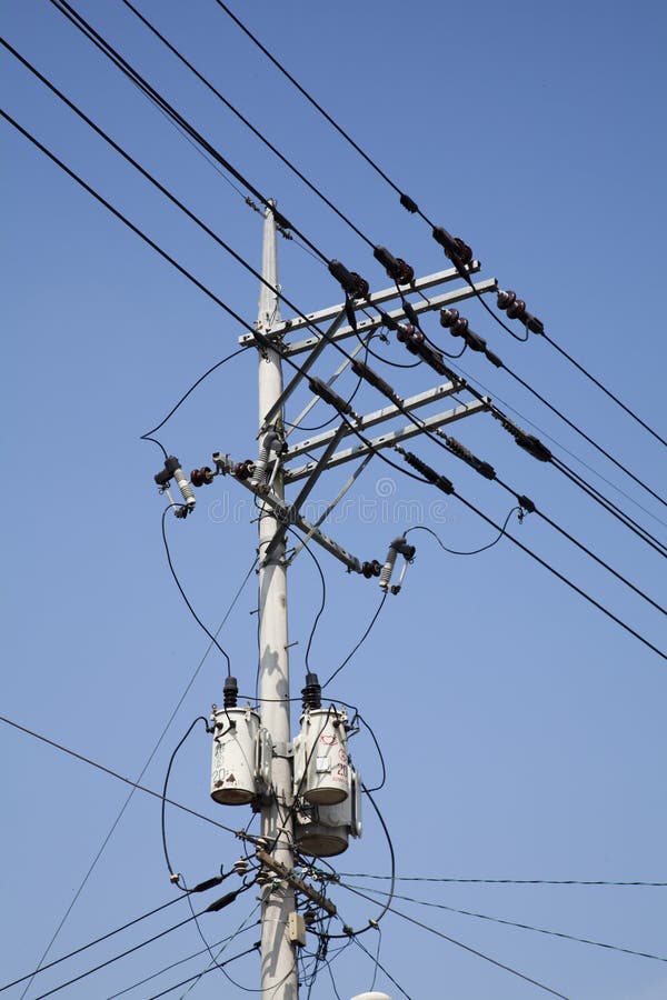 Telephone Pole stock image. Image of line, equipment - 21648223