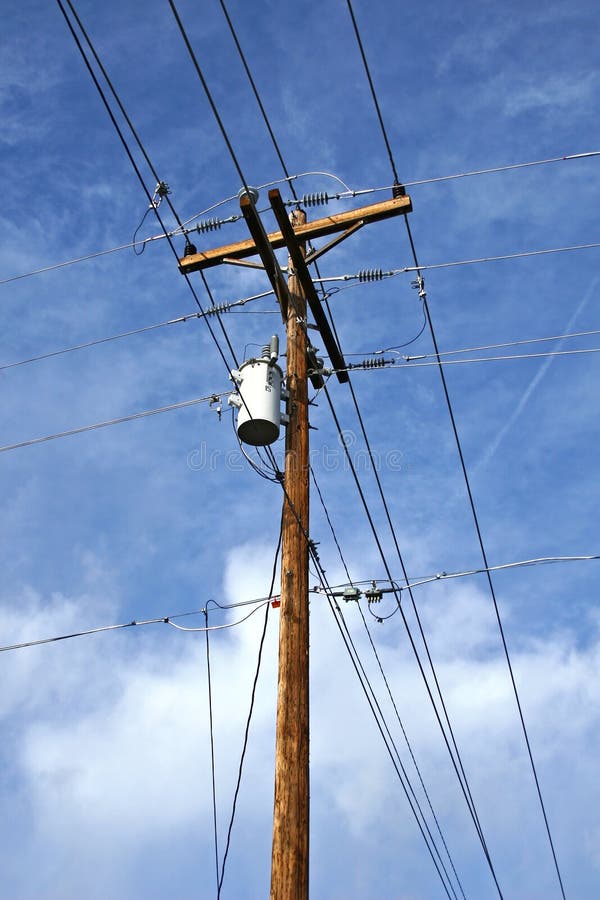 Telephone pole stock photo. Image of transmitter, electric - 3916368