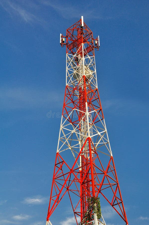 Telephone pole stock image. Image of mast, steel, cable - 43895629