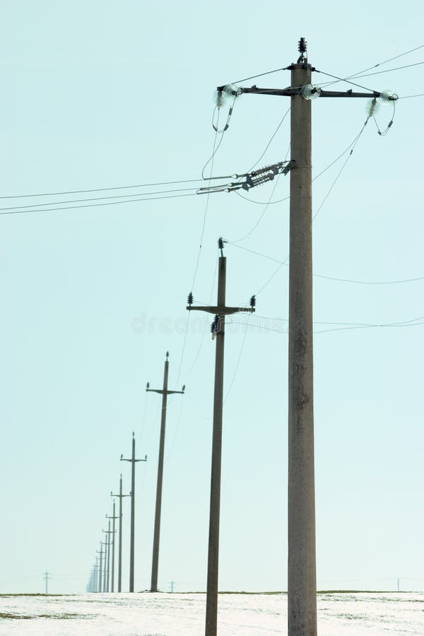 Telephone Poles stock photo. Image of insulation, field - 107872