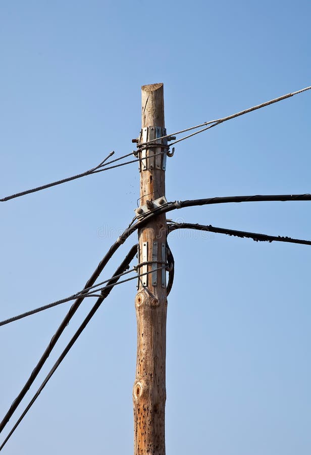 Telephone post stock photo. Image of wood, brace, material - 22866744
