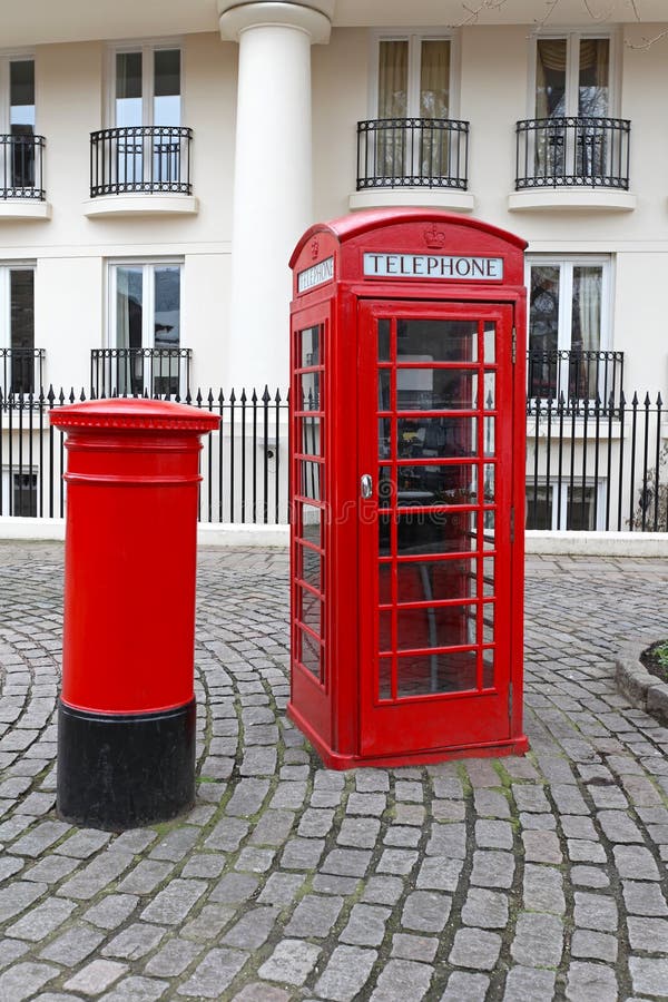 Telephone and post box stock photo. Image of landmark - 34912942