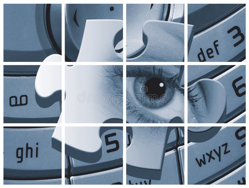 Telephone puzzle stock image. Image of shape, concept - 5708293