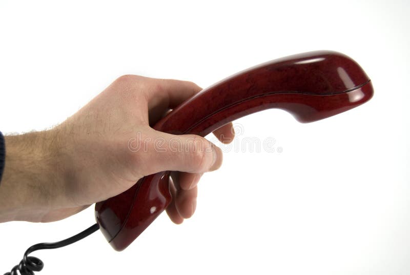 Telephone Receiver stock image. Image of finger, hook - 8003631