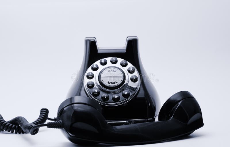 Telephone Receiver Left Off the Hook Stock Photo - Image of retro, talk ...