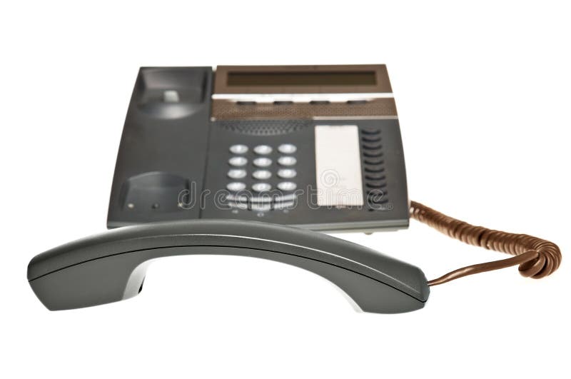 Telephone With Receiver Off Hook Stock Photo - Image of dial, business ...