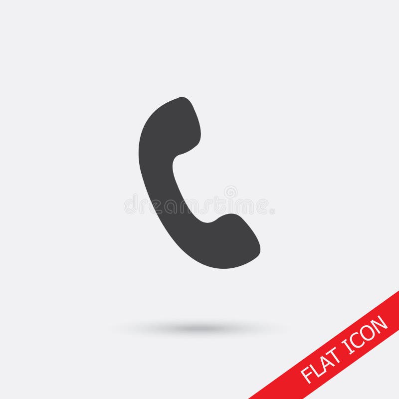 Telephone Receiver Vector Icon. Phone Icon. Stock Illustration ...