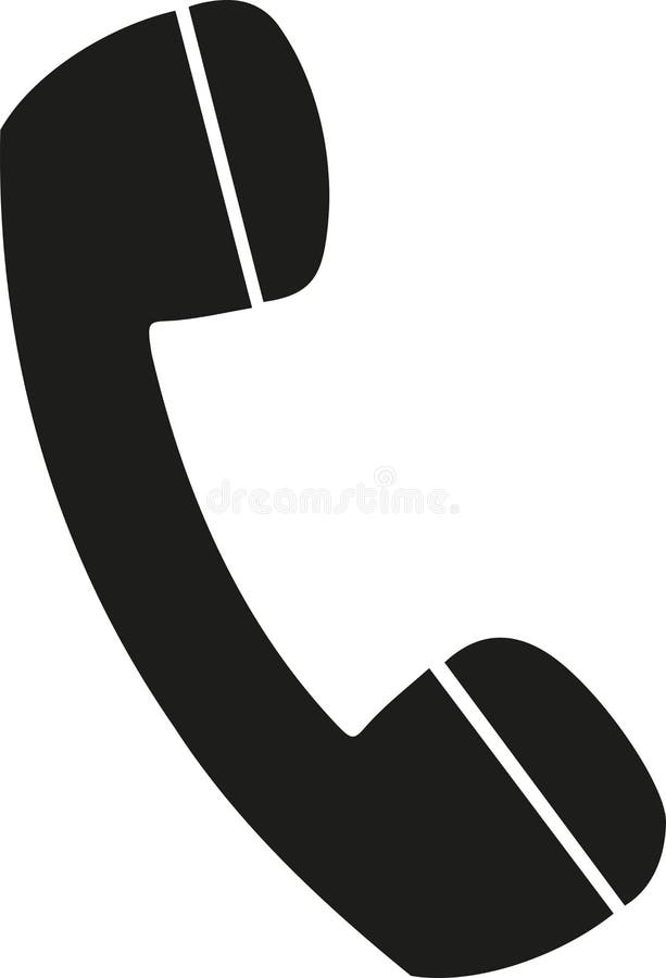 Telephone receiver vector stock vector. Illustration of telephone ...