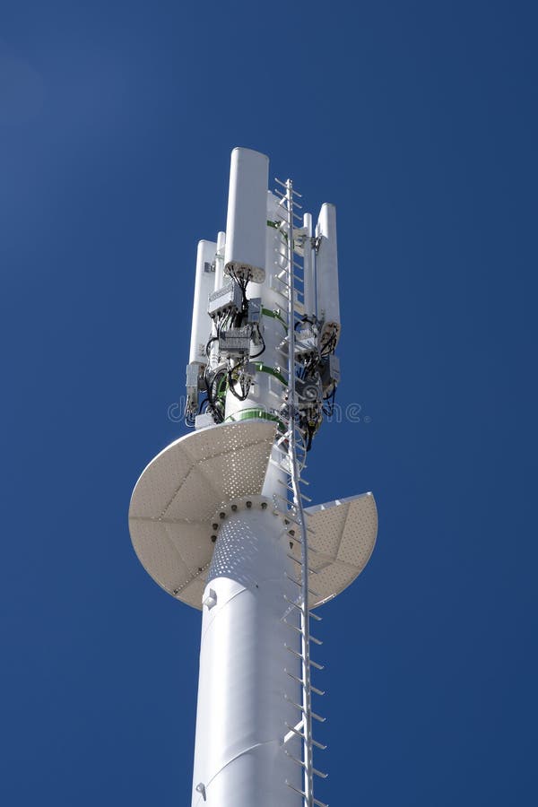 Telephone relay antenna stock photo. Image of tower - 198164944