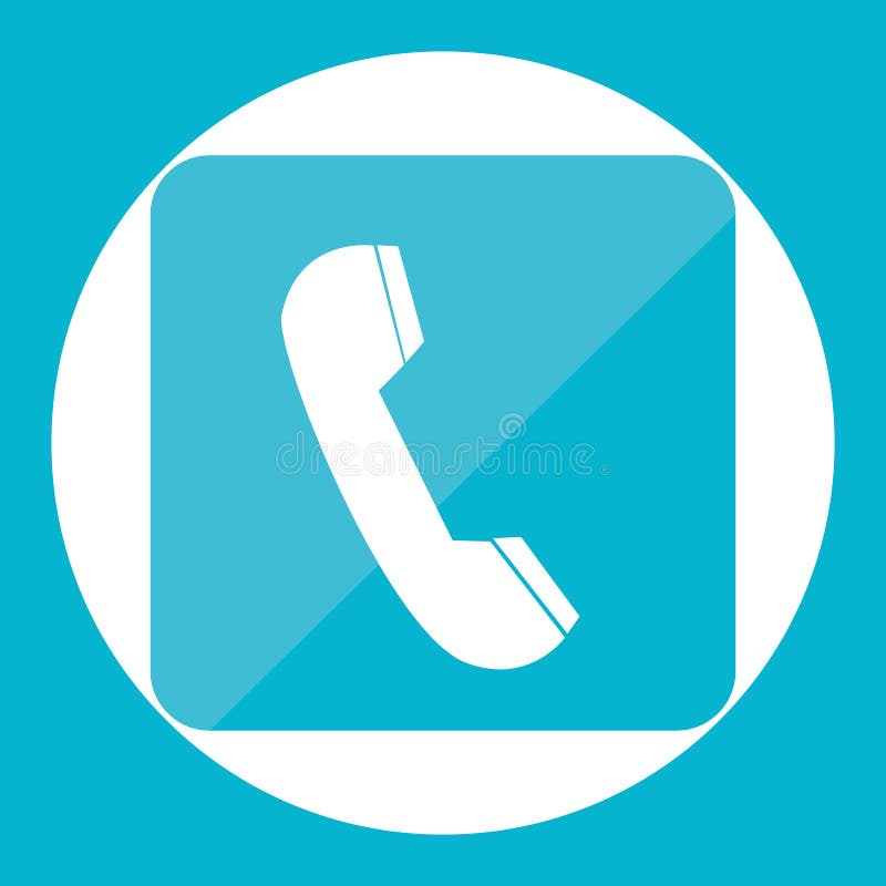 Telephone round icon stock illustration. Illustration of round - 64941026