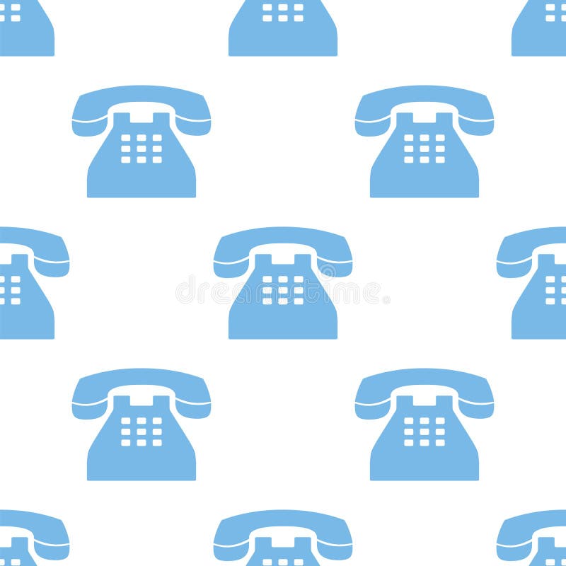 Telephone seamless pattern stock vector. Illustration of template ...