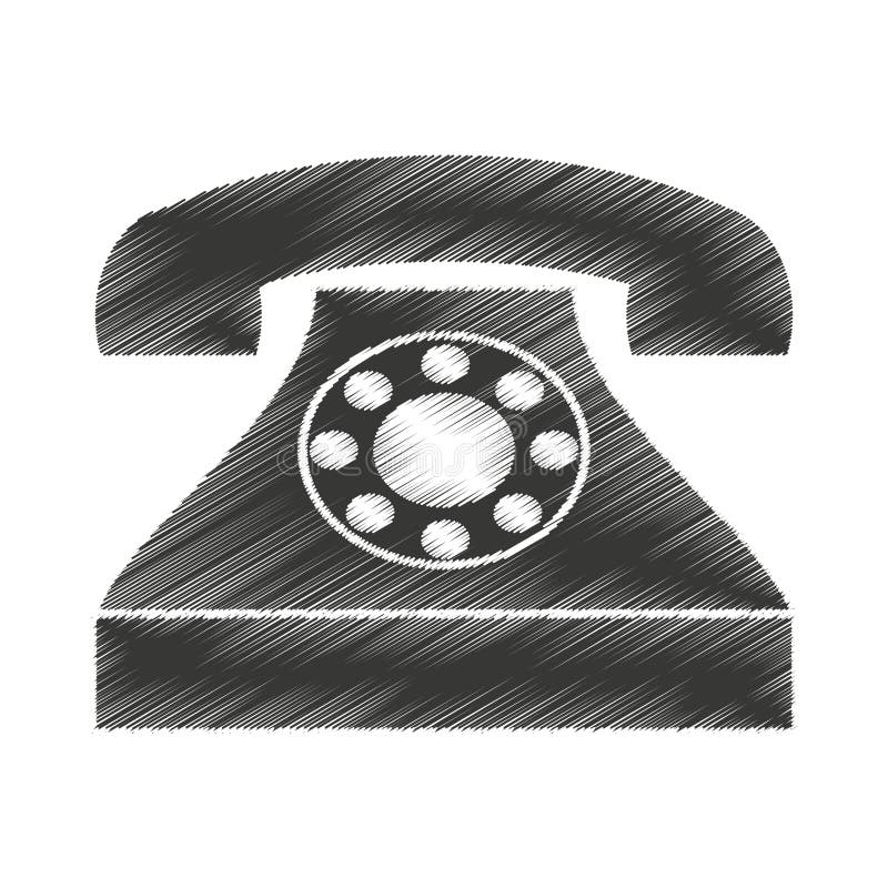 Telephone Service Isolated Icon Stock Illustration - Illustration of ...