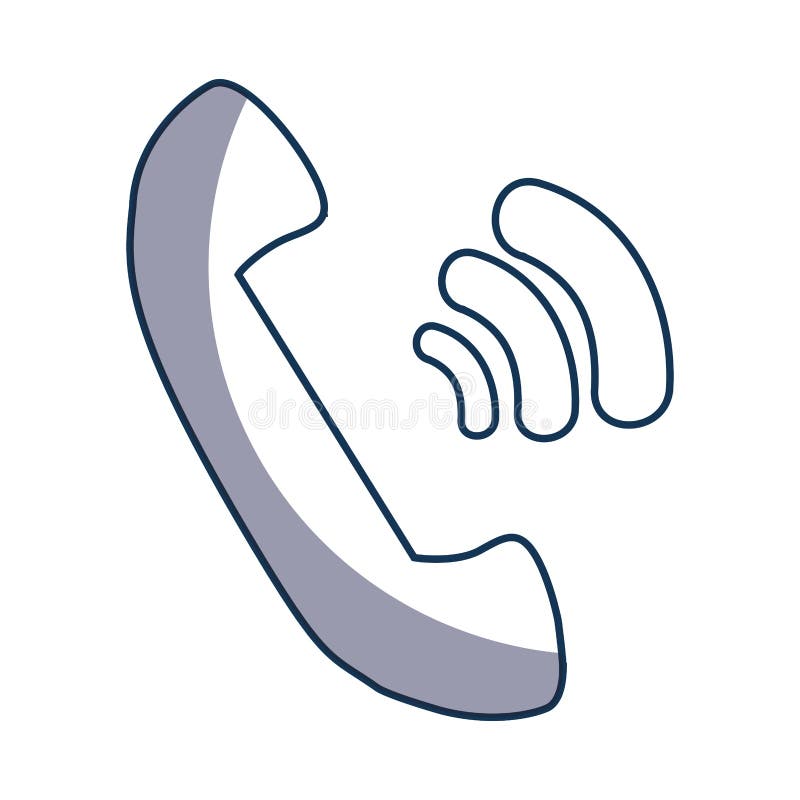 Telephone Service Isolated Icon Stock Vector - Illustration of helpline ...