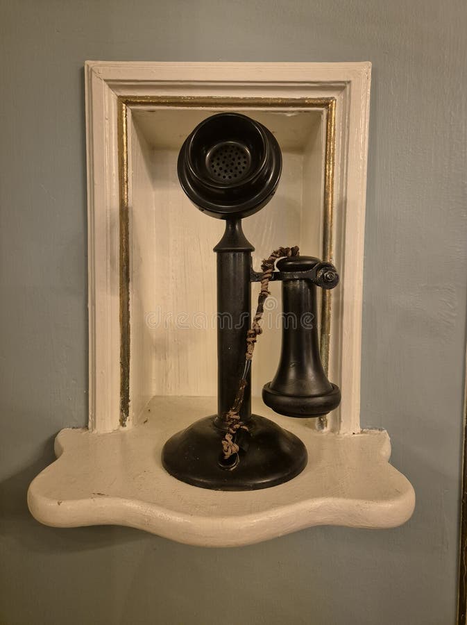 Telephone Set Produced in 1880 Stock Image - Image of shiny, luxury ...