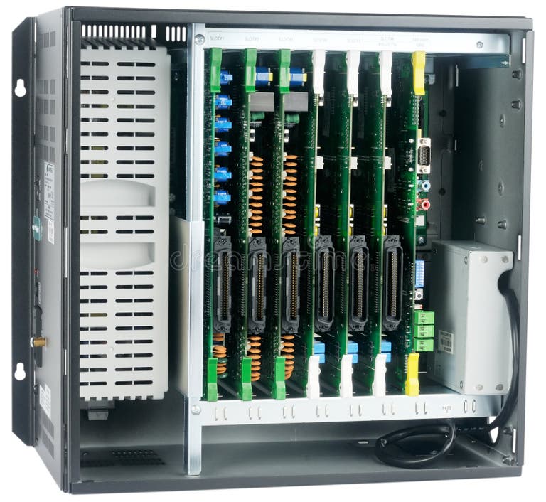 Telephone Switch Front View Stock Image - Image of gray, white: 9804559