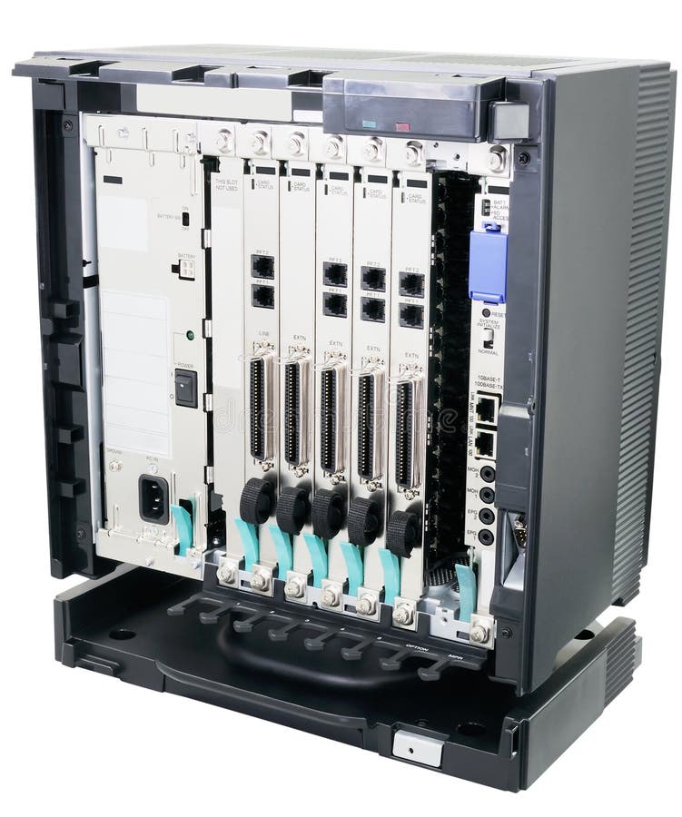 Telephone Switch Front View Stock Photo - Image of front, office: 23441492