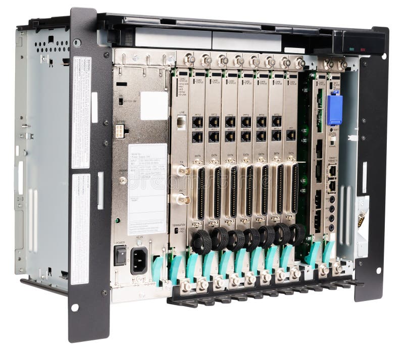Telephone Switch, Rack Mount Stock Photo - Image of board, device: 11582944