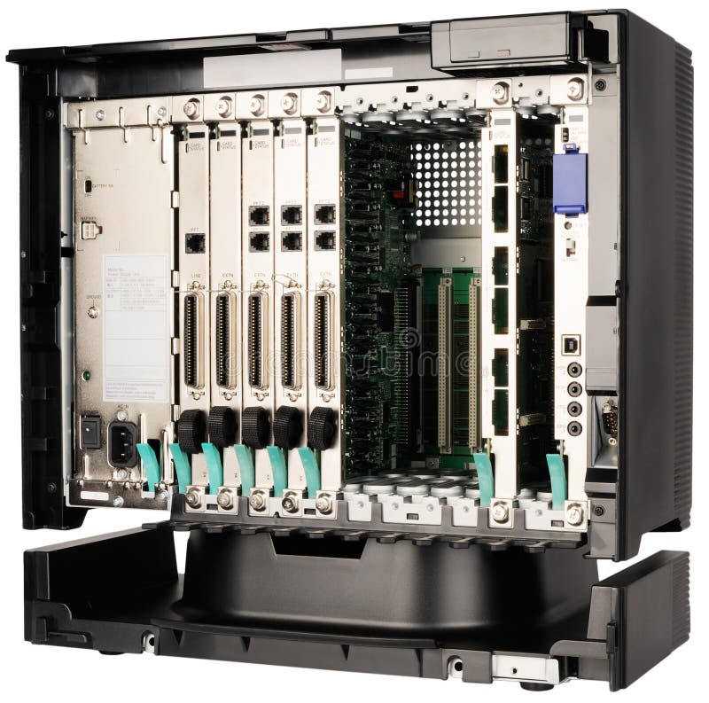 Telephone Switch Front View Stock Photo - Image of front, office: 23441492