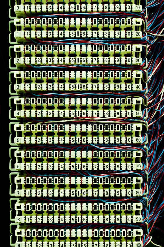 Telephone Switching Boards. Stock Photo - Image of circuit, macro: 26656362