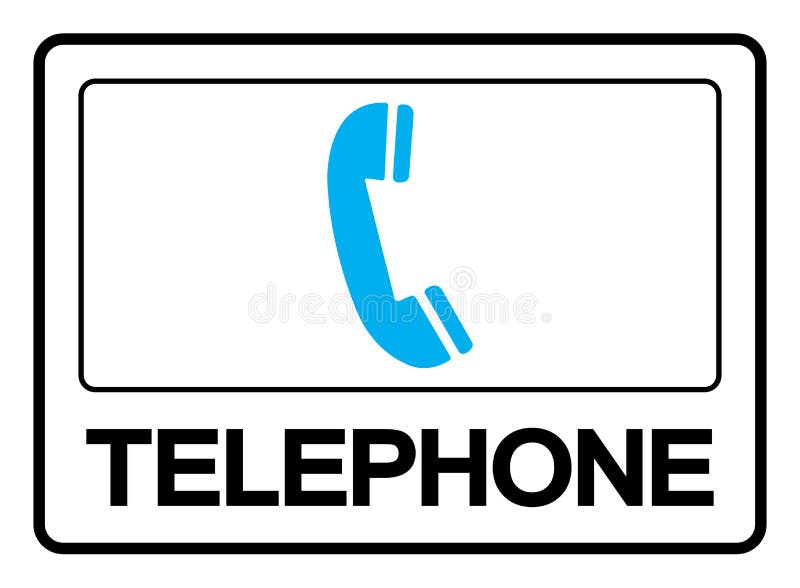 Telephone Symbol Sign,Vector Illustration, Isolated on White Background ...