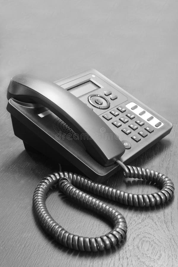 Telephone on table stock image. Image of management, empty - 34806287