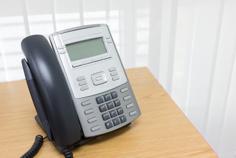 Telephone on Table Work of Room Service Stock Photo - Image of office ...
