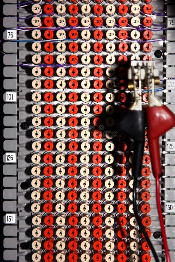 Telephone terminal stock image. Image of wires, industry - 1460647
