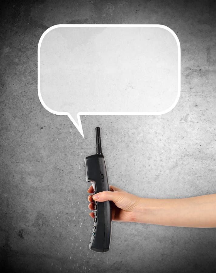 Telephone with think box stock photo. Image of dial, speak - 62305598