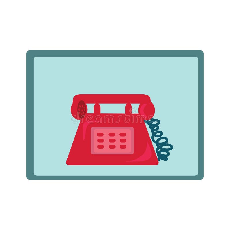 Telephone. Vector Illustration Decorative Design Stock Vector ...