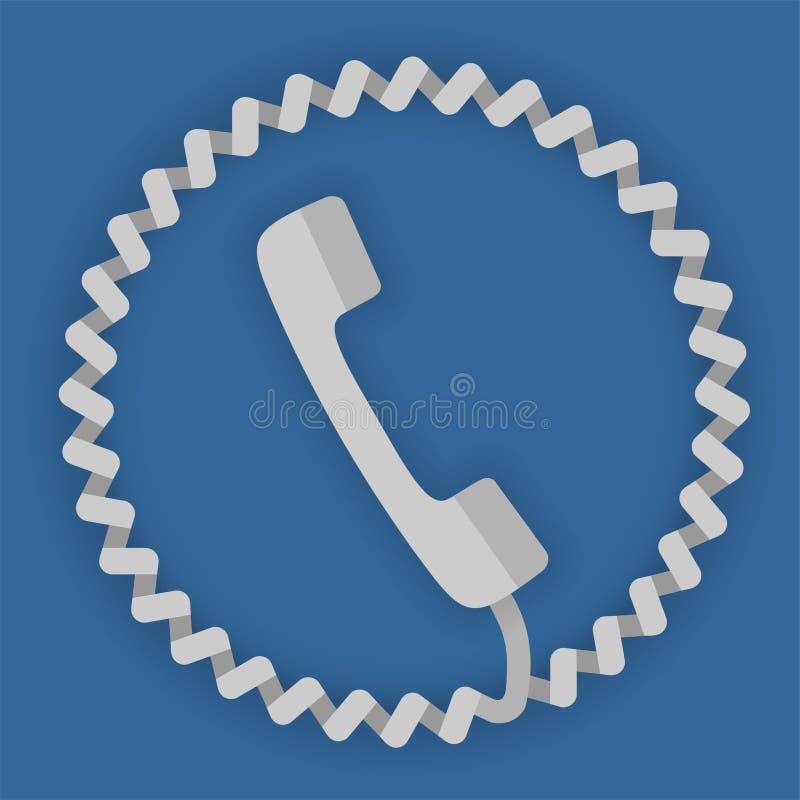 Telephone Vector Illustration Stock Vector - Illustration of flat ...