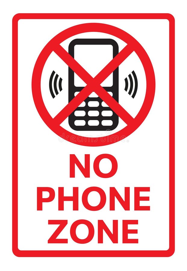 Telephone Warning Stop Sign Icon. Push Button Phone Turn Off Stock ...