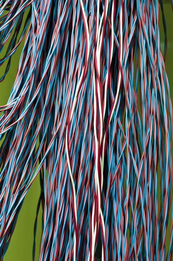 Blue telephone wire stock photo. Image of blue, tech, telephone - 1809862