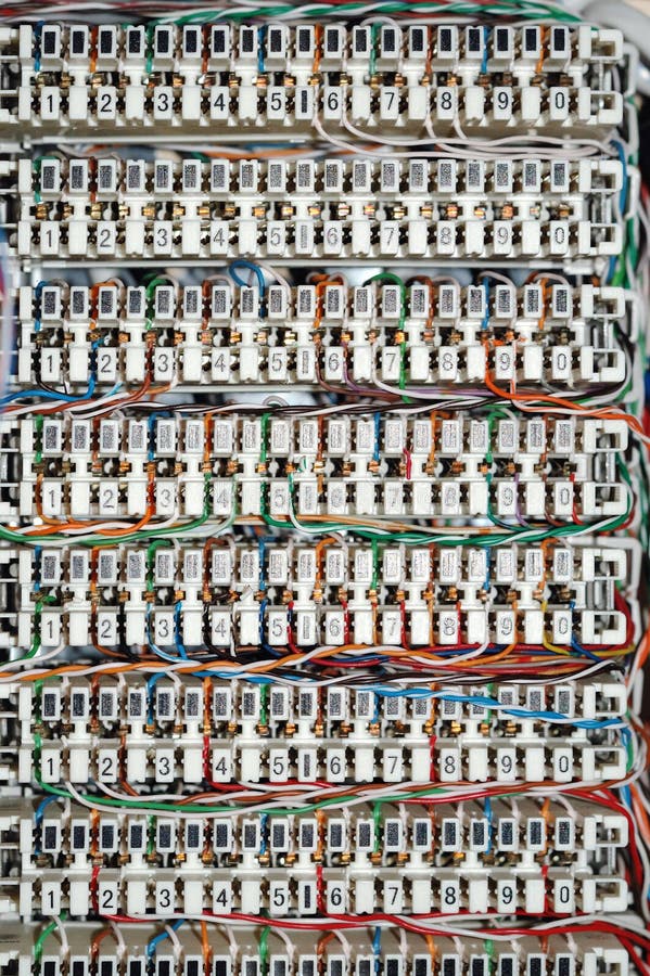 Telephone Wiring stock photo. Image of center, wiring - 14101714
