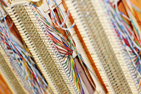 Telephone Wiring stock photo. Image of center, wiring - 14101714