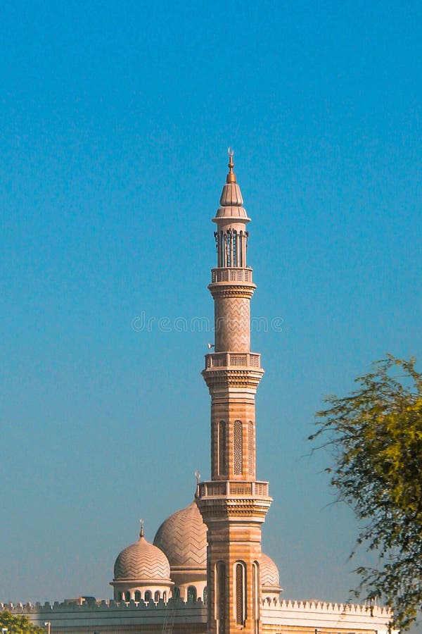 A Telephoto of a Mosque between Trees Stock Photo - Image of religion ...