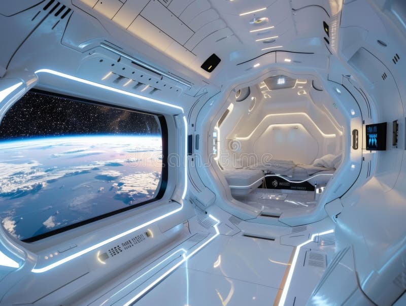 Futuristic Space Station Window View Stock Illustrations – 2,707 ...