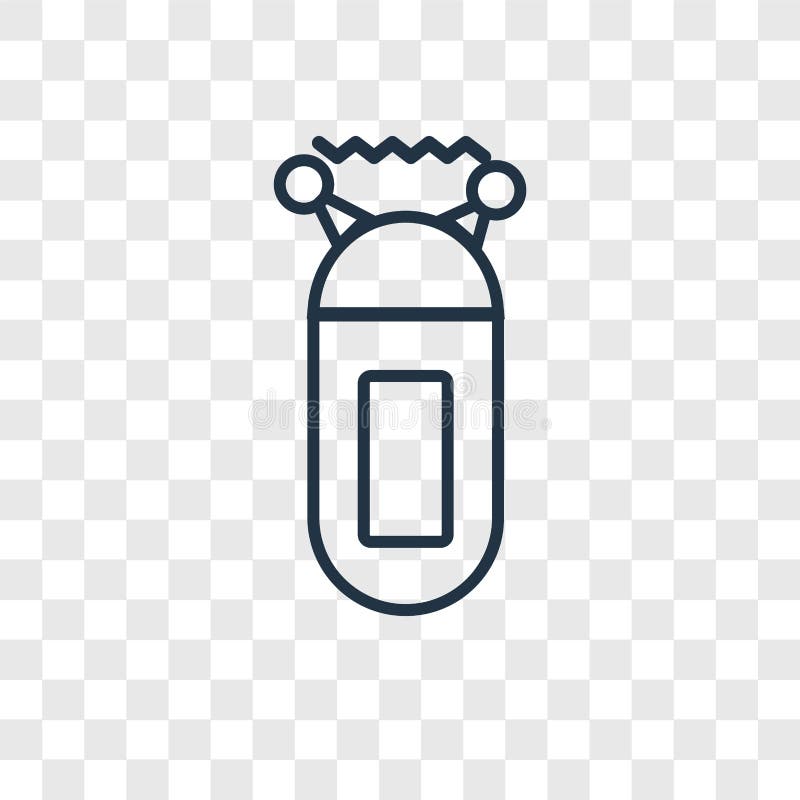 Teleportation Concept Vector Linear Icon Isolated on Transparent Stock ...