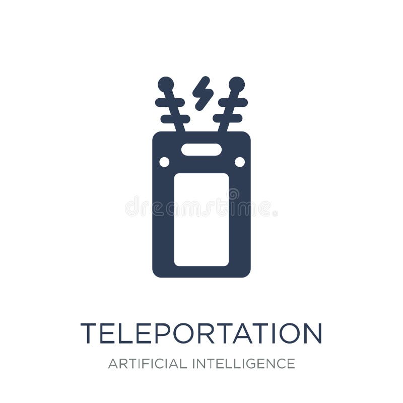 Teleportation Icon. Trendy Flat Vector Teleportation Icon on Whi Stock ...