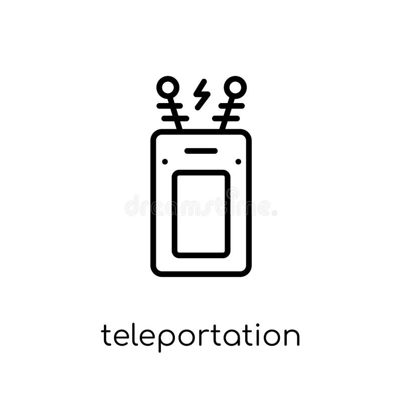 Teleportation Icon. Trendy Modern Flat Linear Vector Teleportati Stock ...
