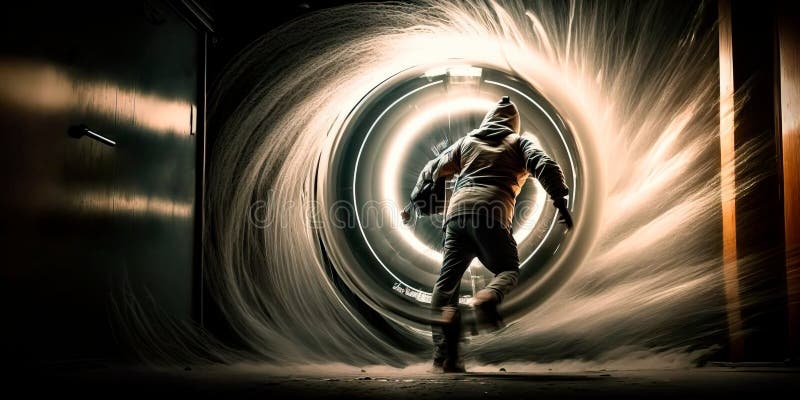 Teleportation and Other Means of Rapid Movement. Generative AI Stock ...