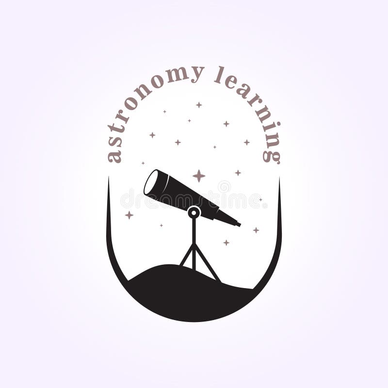 Telescope Astronomy Logo Design Emblem, Scope for Space Science ...