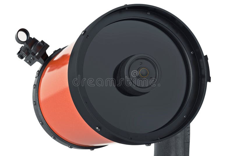 Telescope Catadioptric with Lens, Close View Stock Illustration ...