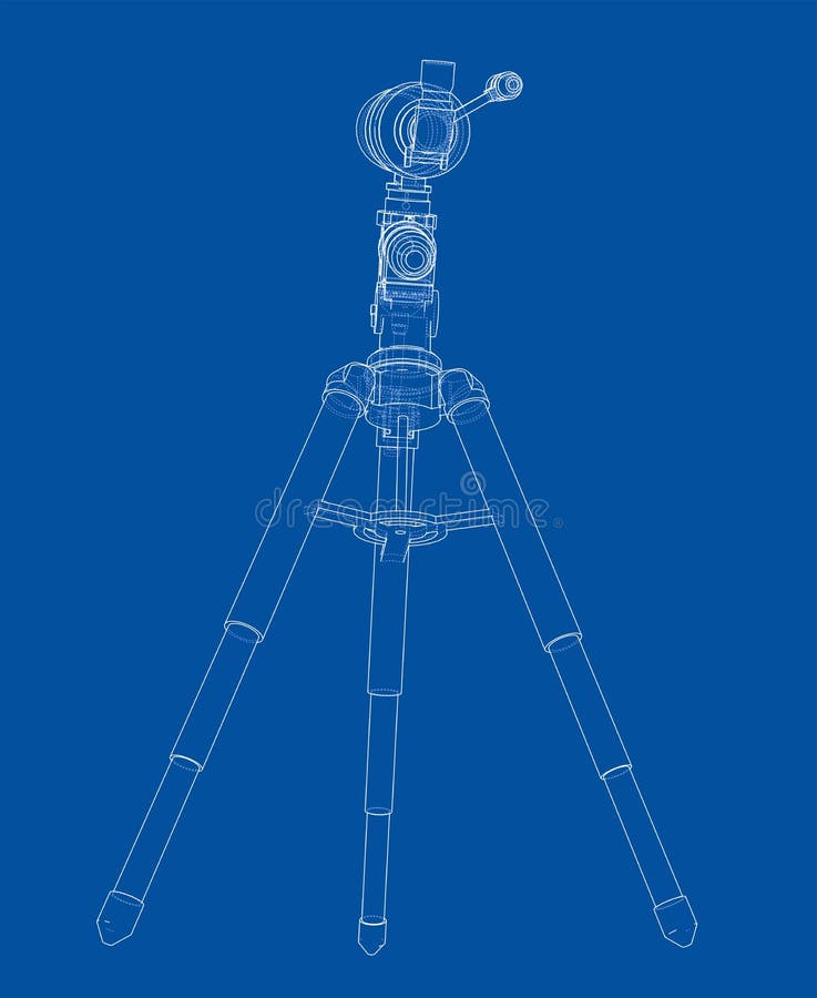 Telescope Concept Outline. Vector Stock Vector - Illustration of space ...