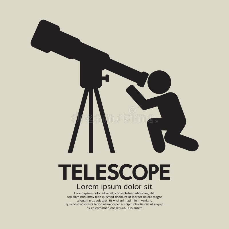 Telescope Graphic Symbol stock vector. Illustration of sign - 41944085