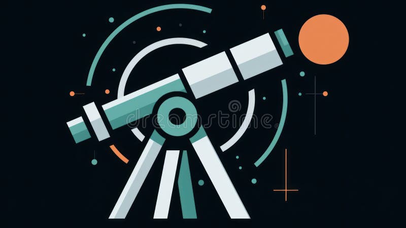 A Telescope Icon Representing the Use of Astronomical Data in Big Data ...