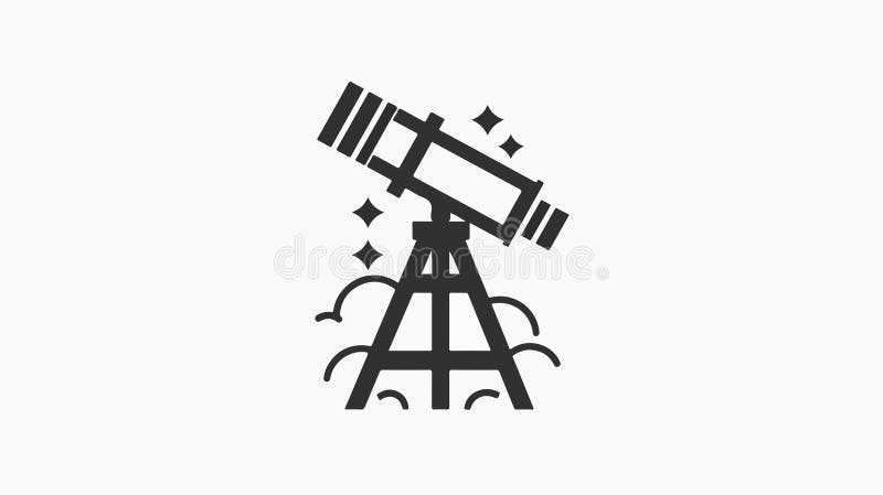 Space Exploration Telescope Icon for Stellar Concepts and Astronomy ...