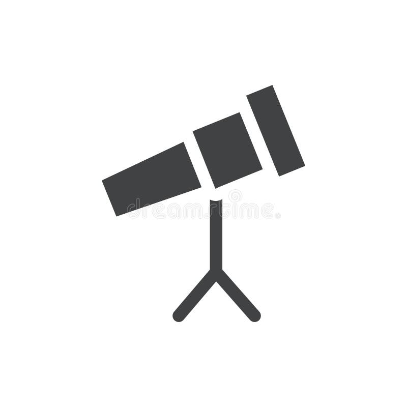 Telescope Icon Simple Vector Symbol Stock Vector - Illustration of ...