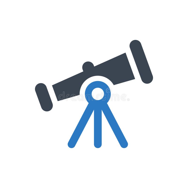 Telescope icon stock vector. Illustration of vector - 262612441