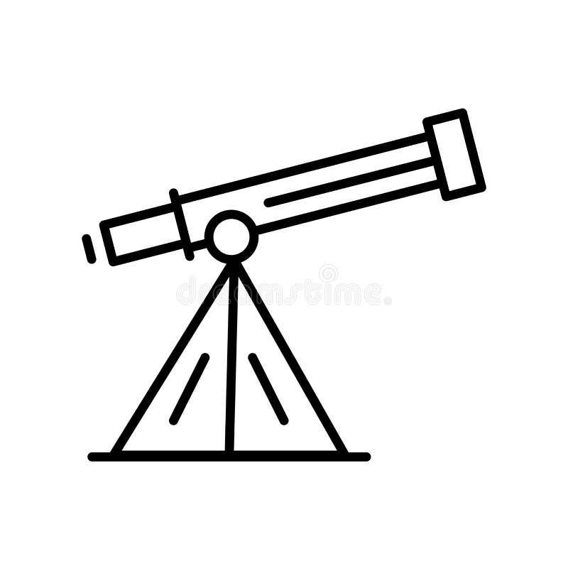 Telescope Icon Vector Isolated on White Background, Telescope Sign ...